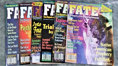 LOT OF 6 FATE MAGAZINES A LLEWELLYN PUBLICATION 8/96 1/97 5/97 6/97 8/ ...