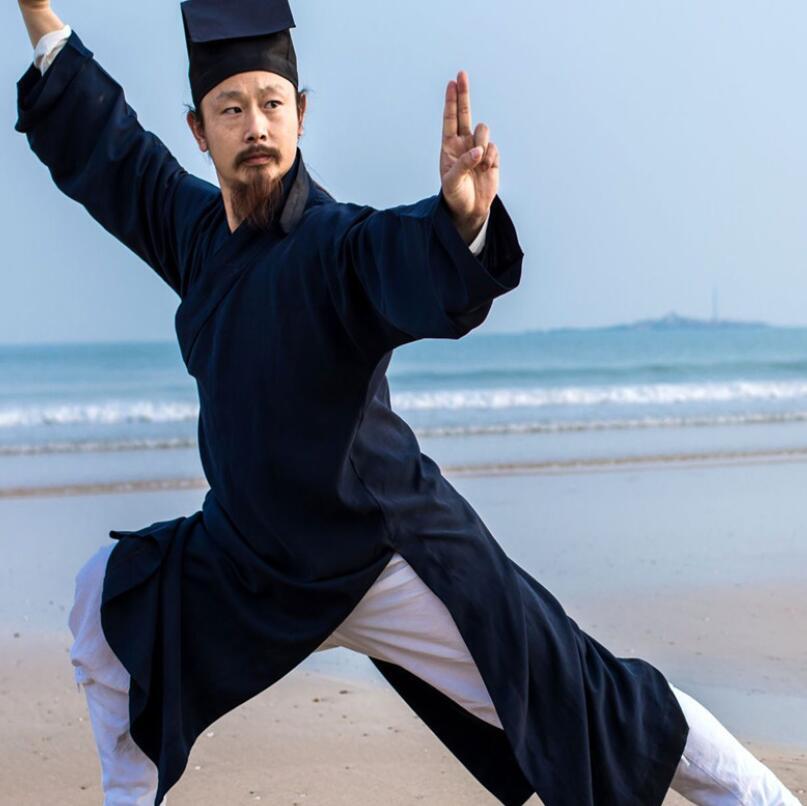Wudang Taoist Suit Kung Fu Tai Chi Uniform Wushu Wing Chun Unisex Robe ...