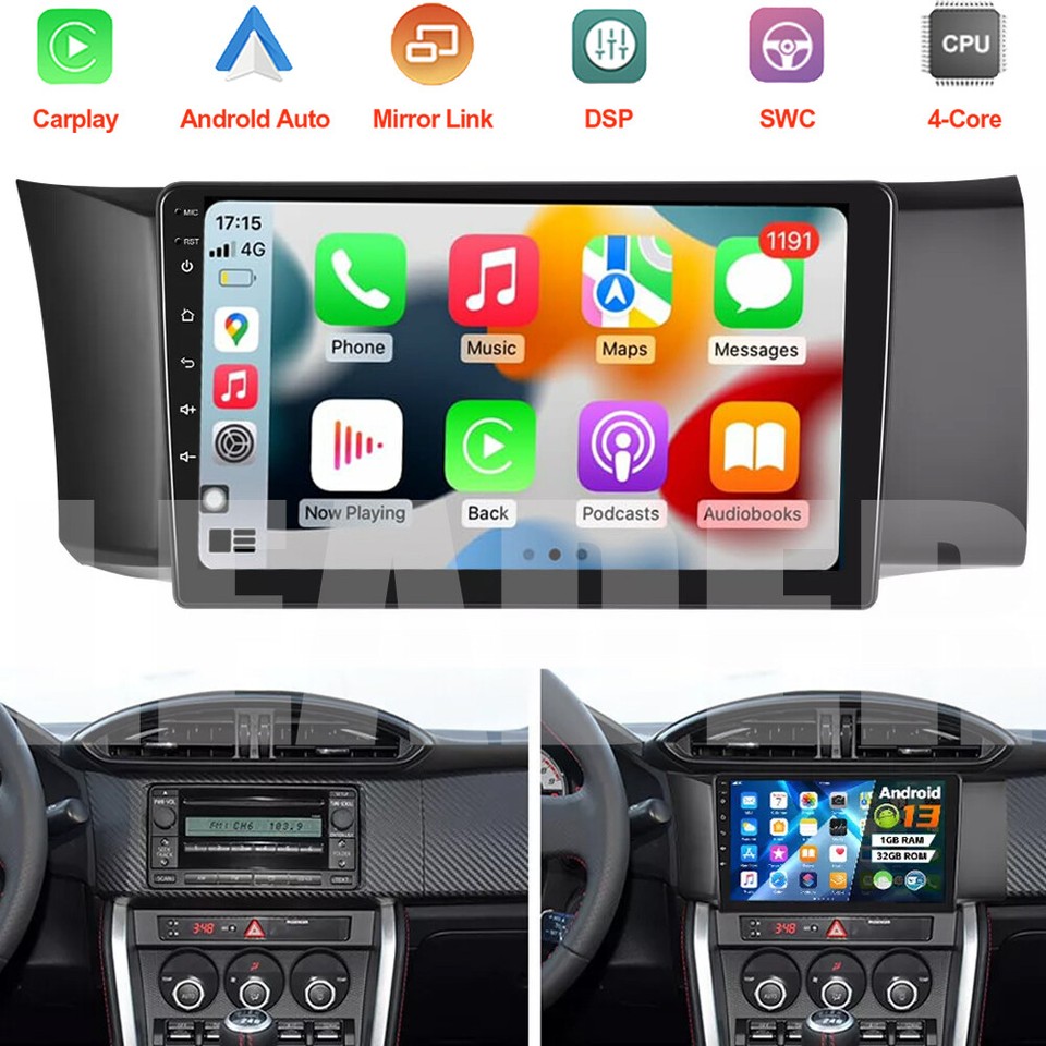 For 2013-2015 Scion FRS FR-S Subaru BRZ 2016 Android 13 Carplay Radio ...