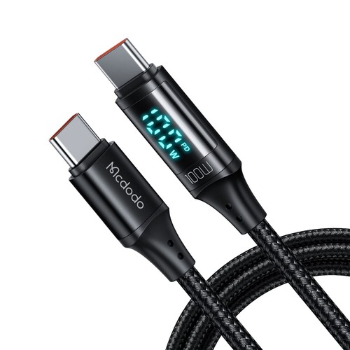 USB C Cable Type C Fast Charging Cable 4ft with Digital Wattage Meter ...
