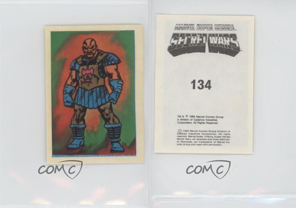 1984 Marvel Secret Wars Stickers Executioner #134 0i7t | eBay