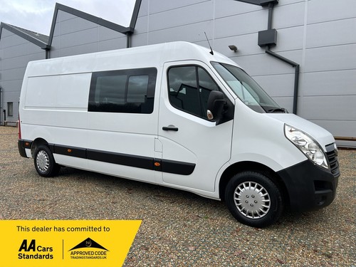 2016 VAUXHALL MOVANO 2.3 CDTi 3500 CREW CAB L3 LWB EX MOD 9 SEATER ...