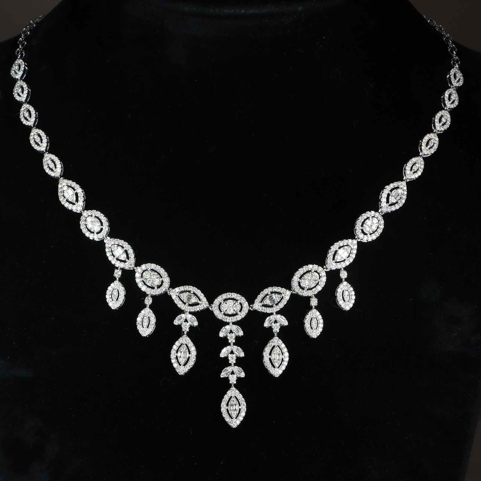 10K White Gold I2/H-I 6.18Ct Certified Natural Diamond Wdding Pretty ...