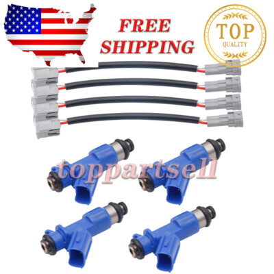 16450-RWC-A01 4pcs Fuel Injectors For Honda Civic CR-X Acura RDX RSX ...
