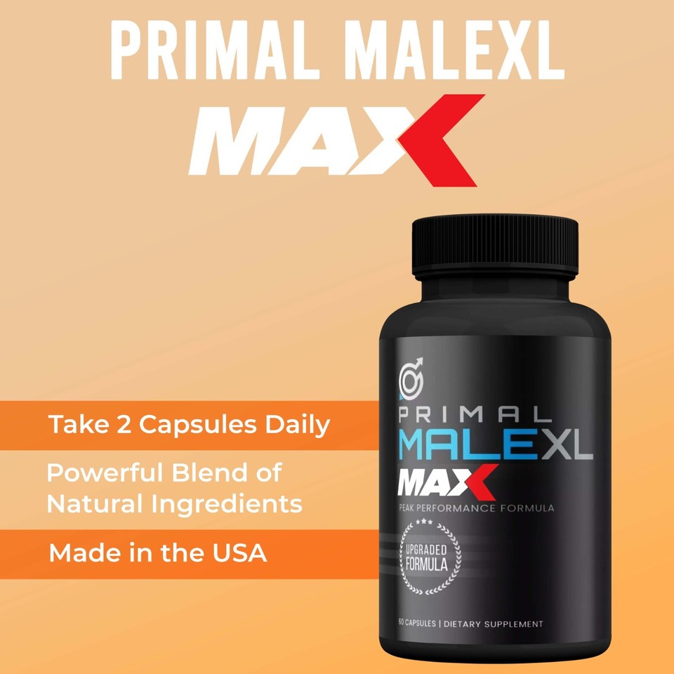 Primal Male XL MAX for Men ED Supplement for men BigD Fast Ship ( 1 ...