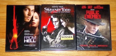 3 Johnny Depp NEW DVD's: Sweeney Todd: The Demon Barber/From Hell ...