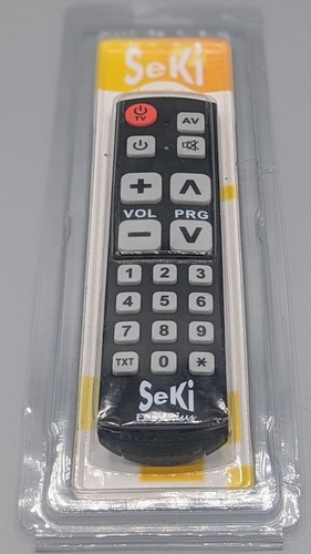 SeKi EASY Plus / lernbare Fernbedienung in schwarz / mit extra grossen ...