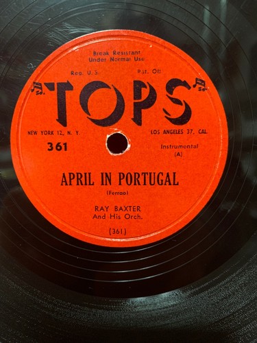 1953 TOPS 361 Mimi Martel-Big Mamou/Ray Baxter-April In Portugal 78 RPM ...