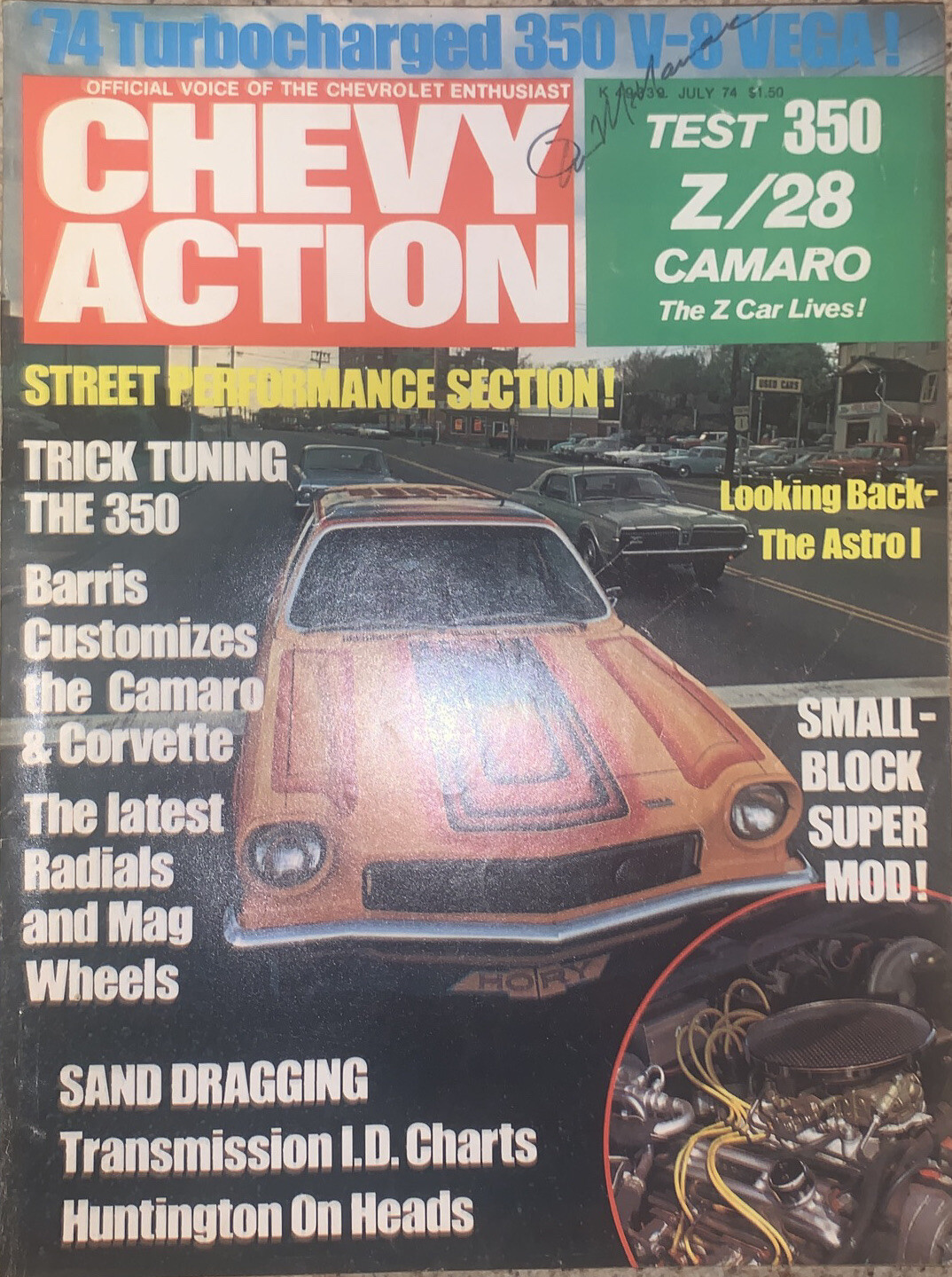 Vintage Chevy Action Magazine July 1974 | eBay