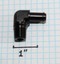 BLACK 1/4" NPT Male to 3/8" Hose Barb 90 Degree Aluminum Fitting ...