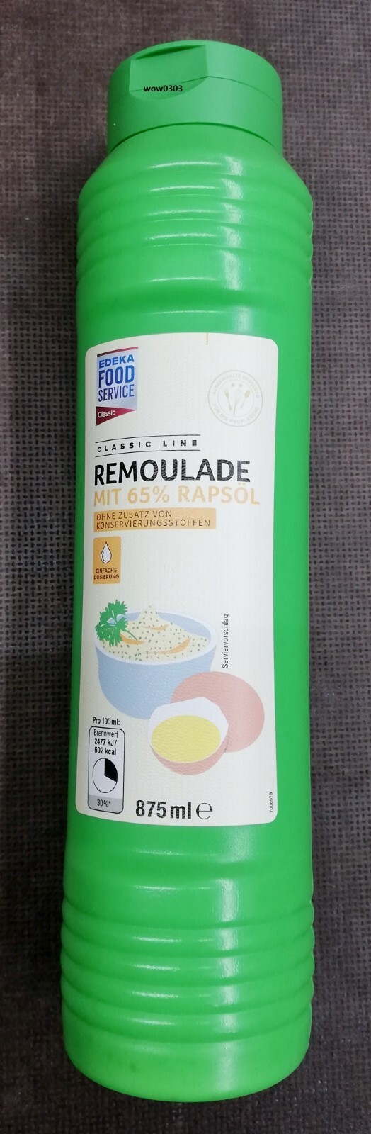 (7,37€/1L) Remoulade mit 65% Rapsöl 875 ml von Edeka 4311596607600 | eBay