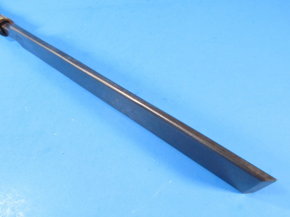 unusual & long D R Barton 1-1/2" heavy skew chisel or wood lathe tool ...