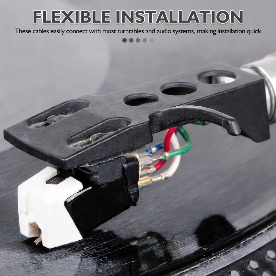 4pcs Cartridge Phono Cable Leads Header Wires - Turntable Phono ...