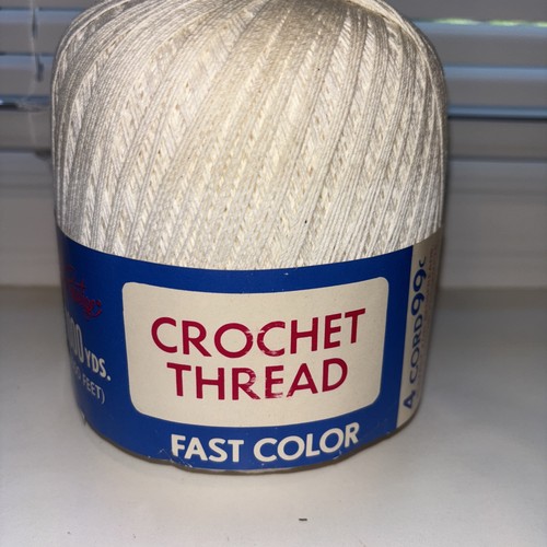 Prestige Crochet Thread White fast color 100% Polyester 1000 Yards | eBay