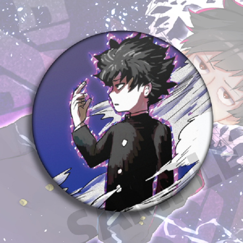Mob Psycho 100 Anime Cospaly Brooch Bright Surface Metal Badge Brooch ...