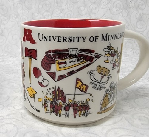 University of Minnesota Ceramic Mug NIB Starbucks Campus Collection ...