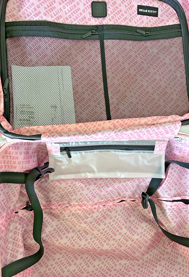 FUL Hello Kitty 21" Hard Sided PINK Spinner Luggage Rolling Suitcase | eBay