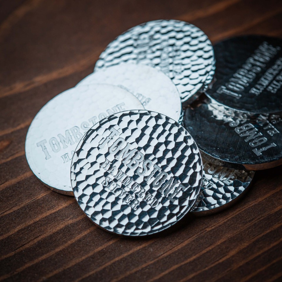 5 x 1 oz Tombstone Silver Bullion Rounds .999 Fine Silver Rounds #A639 ...