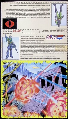 GI JOE FILE CARDS and Background -- Mirage and Cobra Viper 3 3/4 Inch 1 ...