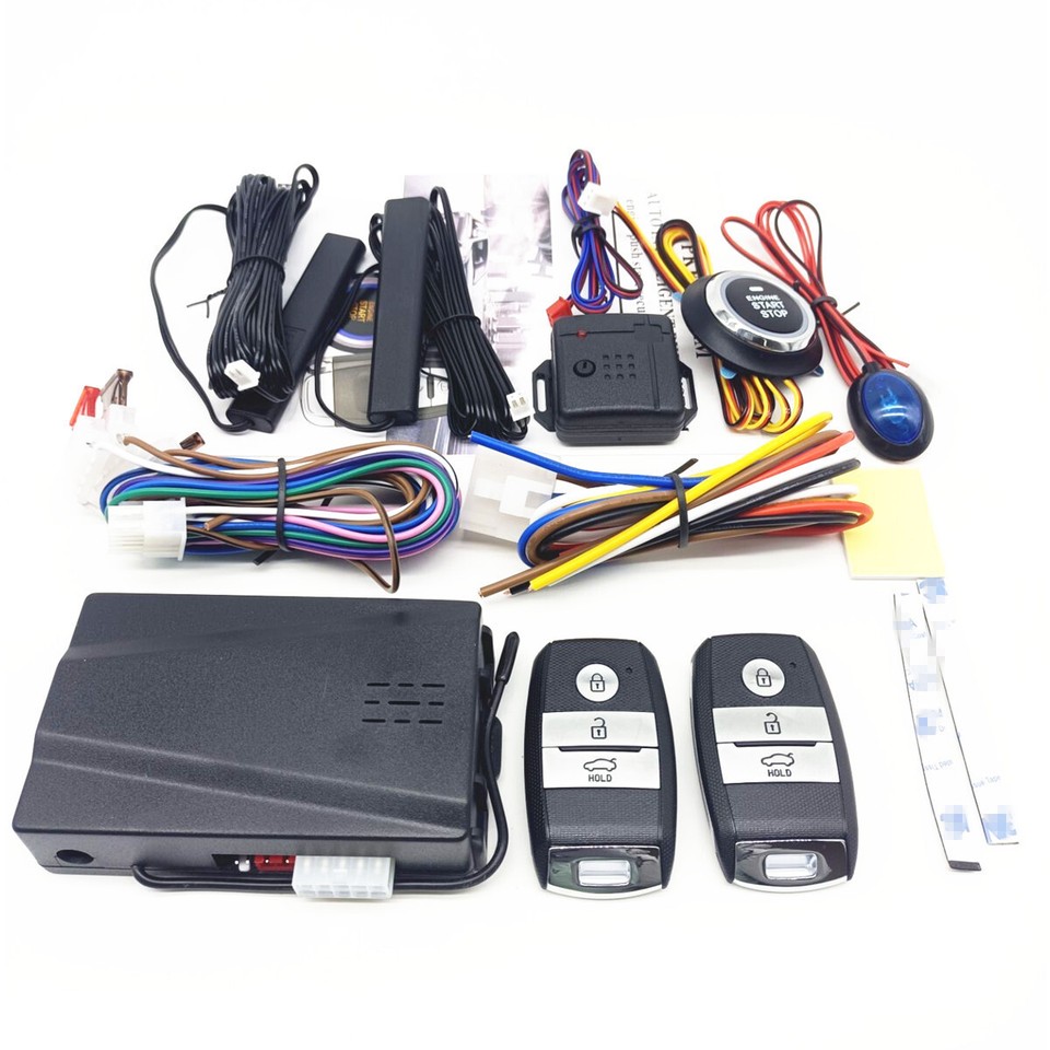 Remote Start Kit Car Keyless Entry Engine One-button Starter Alarm ...