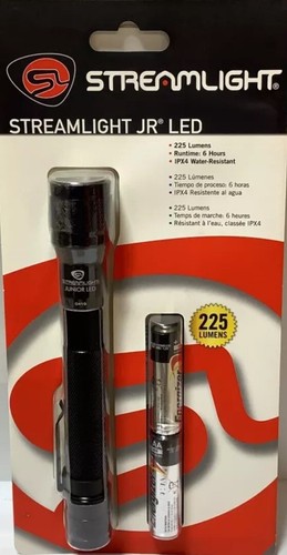 Streamlight 71500 JR 225-Lumen LED AA Battery-Powered Flashlight, Black ...