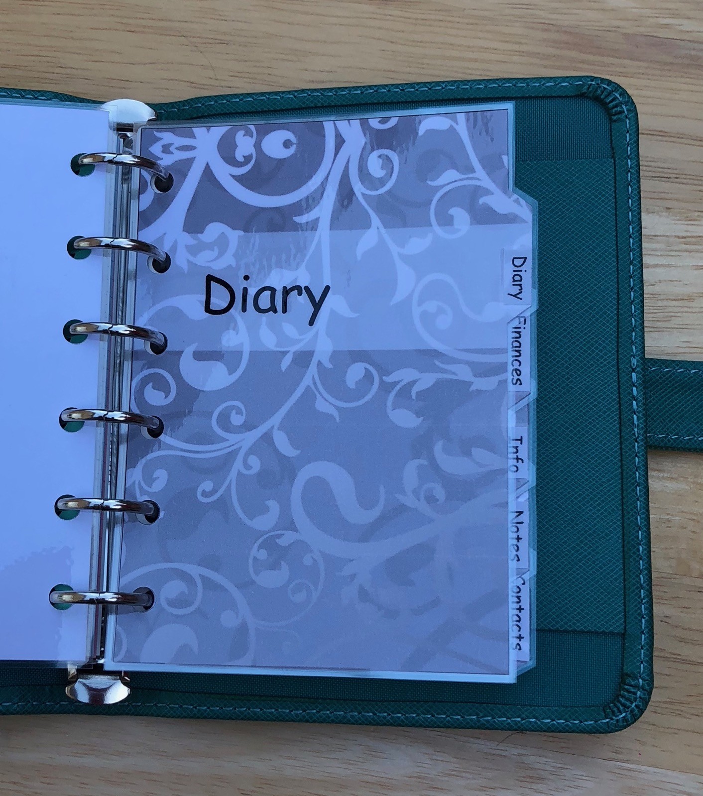 Filofax Pocket Organiser - Stunning Silver Labelled Dividers - Fully ...
