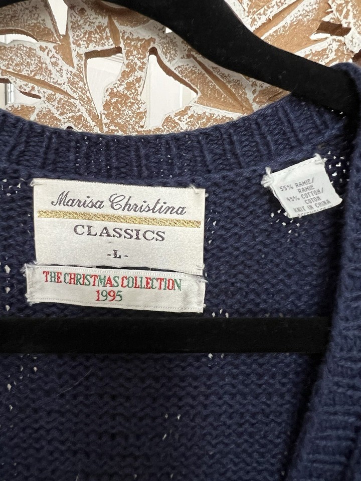 The Christmas Collection 1995 Marisa Christina Sweater Vest Size ...