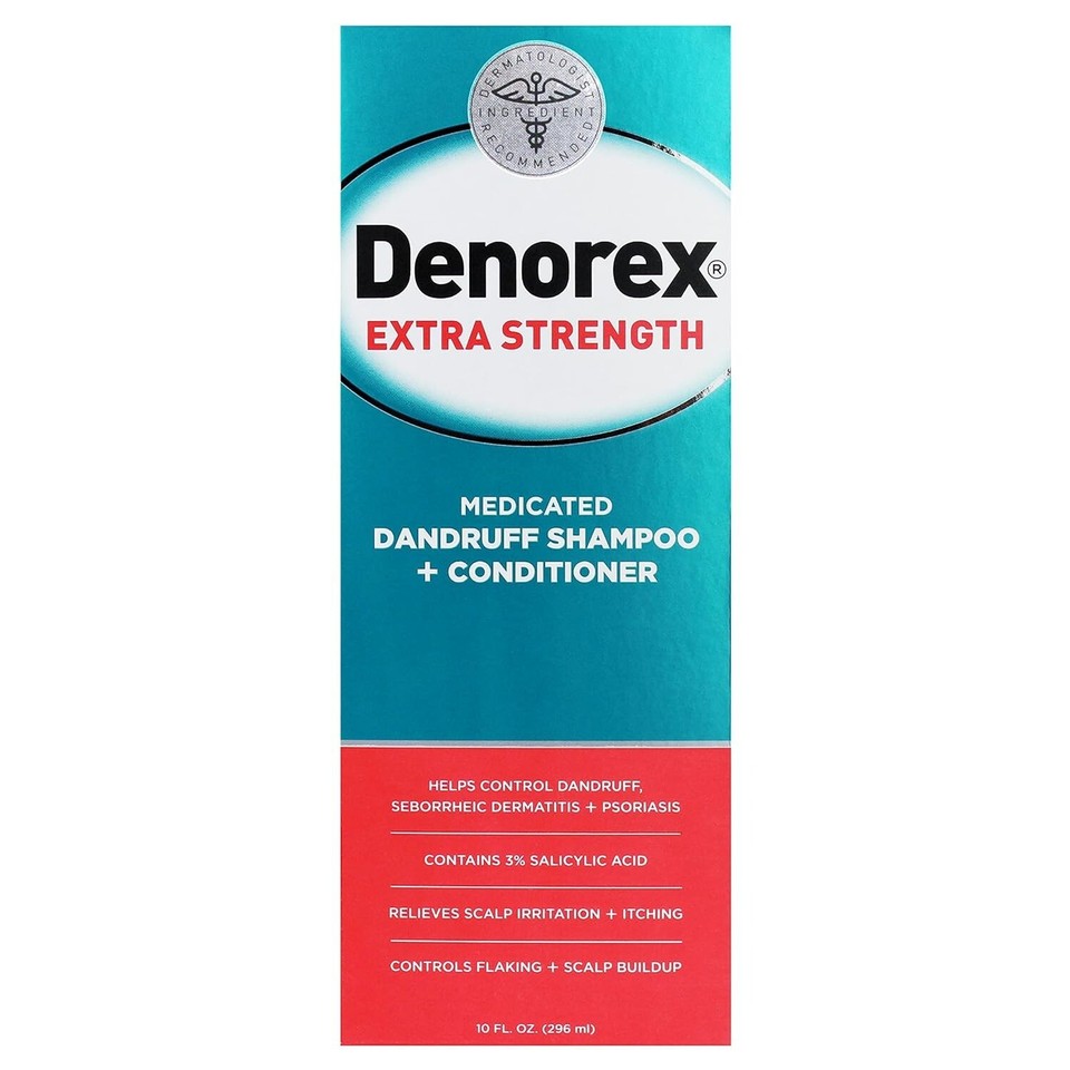 Denorex Extra Strength Anti Dandruff Shampoo & Conditioner Treatment ...