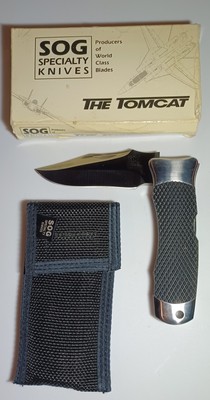 SOG Tomcat Folding Knife Japan 1988 S4 EDM WA Seki | eBay
