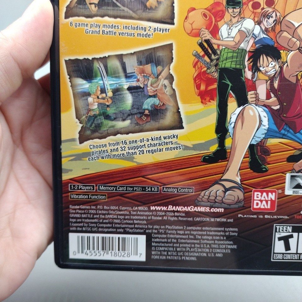 One Piece Grand Battle (Sony Playstation 2) Complete w/ Manual & Reg ...