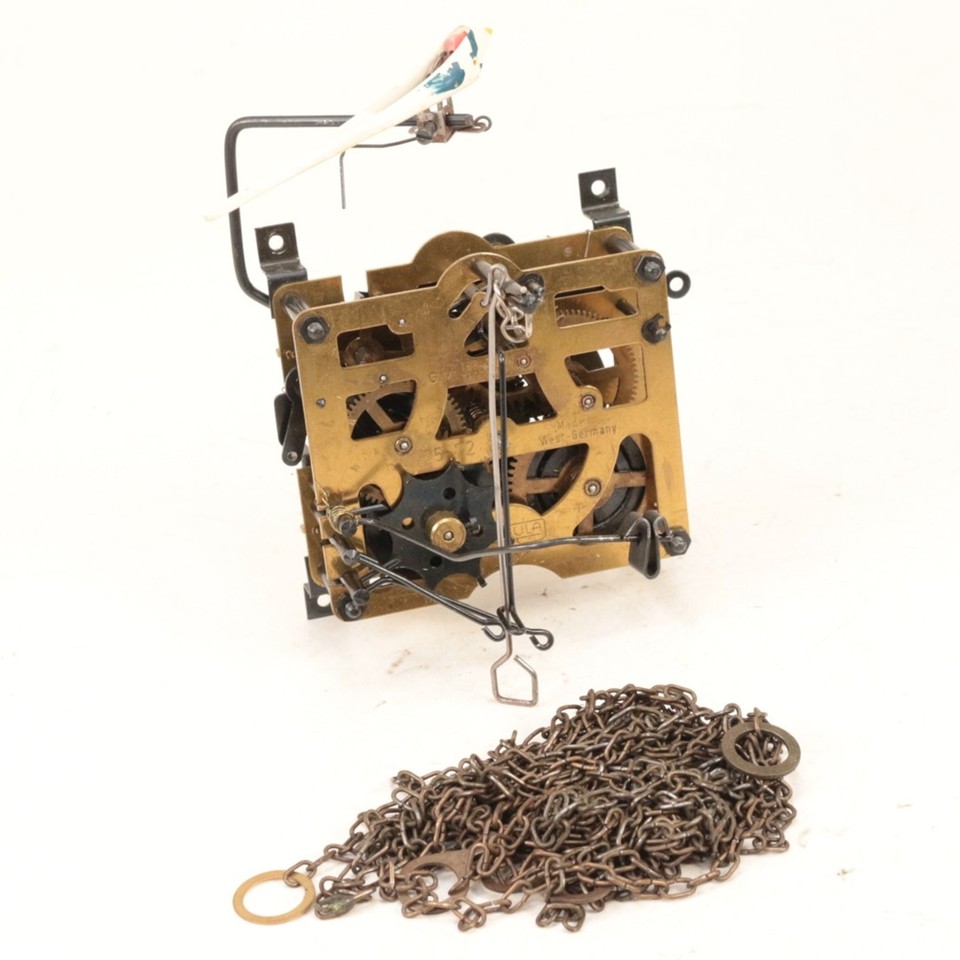 Regula 25 Cuckoo Clock Movement 30 hour with Chains and Plastic Bird ...