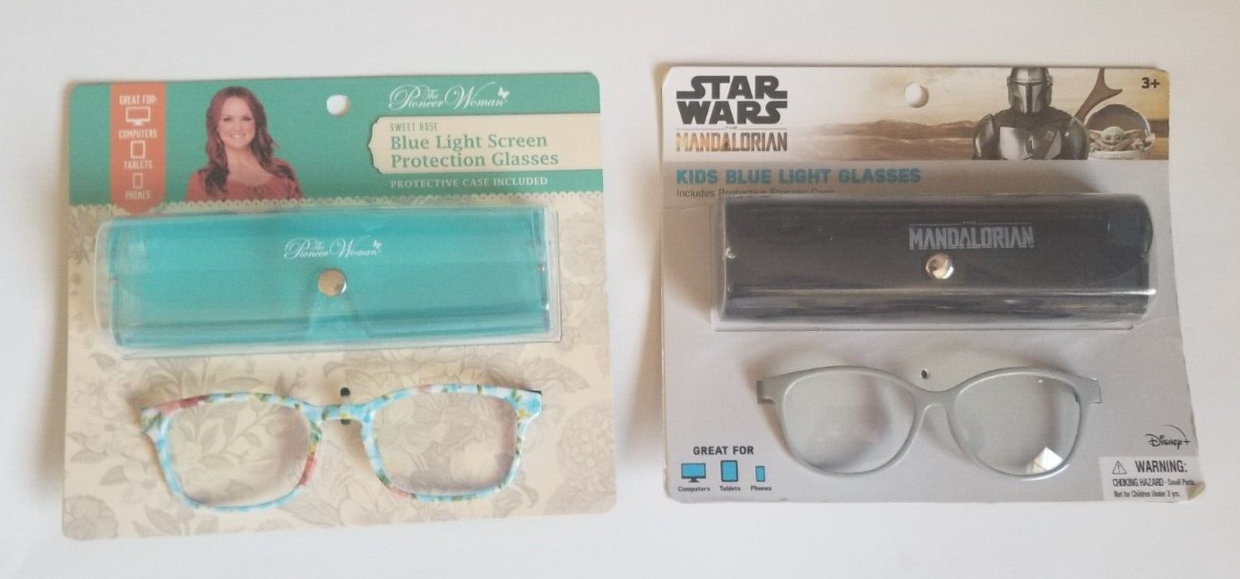 Set of 2 Women's & Kid's Blue Light Screen Protection Glasses for ...