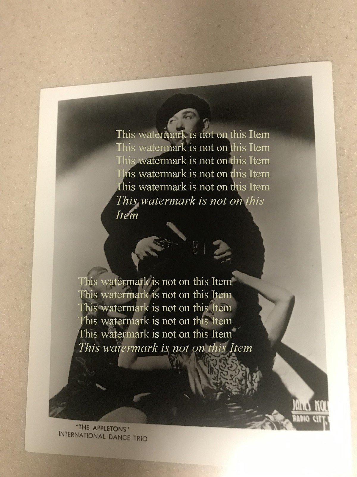 The Appletons International Dance Trio Original Promotional Photograph ...