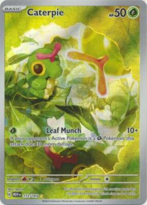 CATERPIE 172/165 151 POKEMON ENGLISH (ILLUSTRATION RARE, NM) | eBay