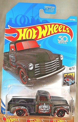 2018 Hot Wheels #327 Hw Metro 4/10 '52 CHEVY Black w/Black MC5 Spokes ...