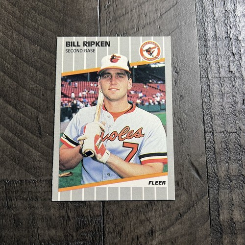 1989 Fleer Bill Ripken Black Box "FF" Error Card #616 Baltimore Orioles ...