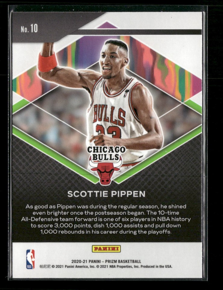 Scottie Pippen 2020-21 Panini Prizm #10 Fearless | eBay