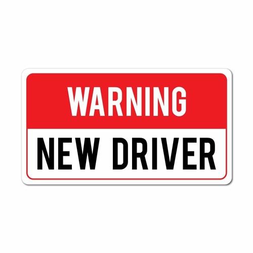 Warning Beginner Driver Sticker Decal Warning Funny Joke Tools Car ...