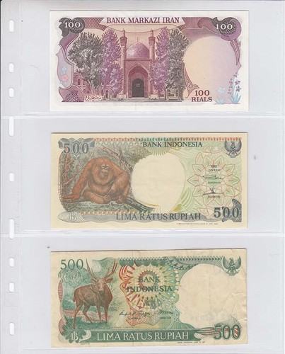 Lighthouse Optima Banknote Pages 3 Pocket 10 Clear Currency Sheets 77mm ...