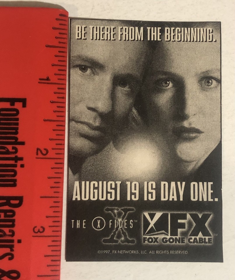 X-Files Tv Guide Print Ad David Duchovny Gillian Anderson TPA12 | eBay
