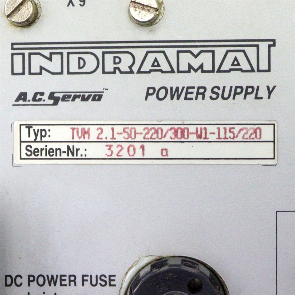 Indramat AC Servo Power Supply TVM2.1-50-220/300-W1-115/220 **TESTED ...