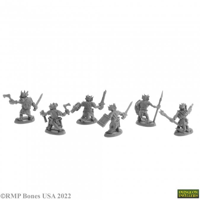 NIGHTCLAW KOBOLDS Reaper Miniatures Bones USA Dungeon Dwellers REM07056 ...