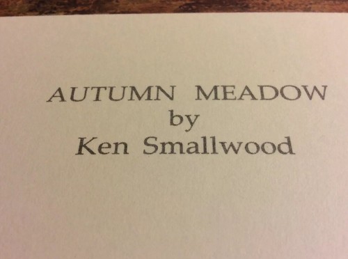 Ken Smallwood, “Autumn Meadow”, 800 Copies, 1981 Published | eBay