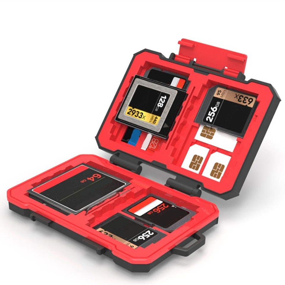 -Shock Memory Card Case for XQD TF SIM Cards Storage T1S86130 | eBay UK