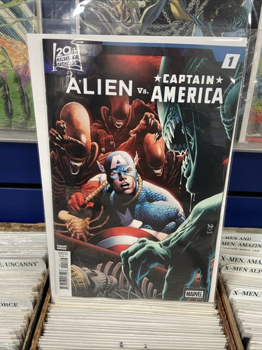 Alien vs Captain America #1 (2025) 1:25 Siqueira Variant Marvel Versus ...