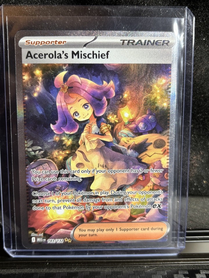 Pokemon Mega Evolution Acerola's Mischief Secret Illustration Rare #183 ...