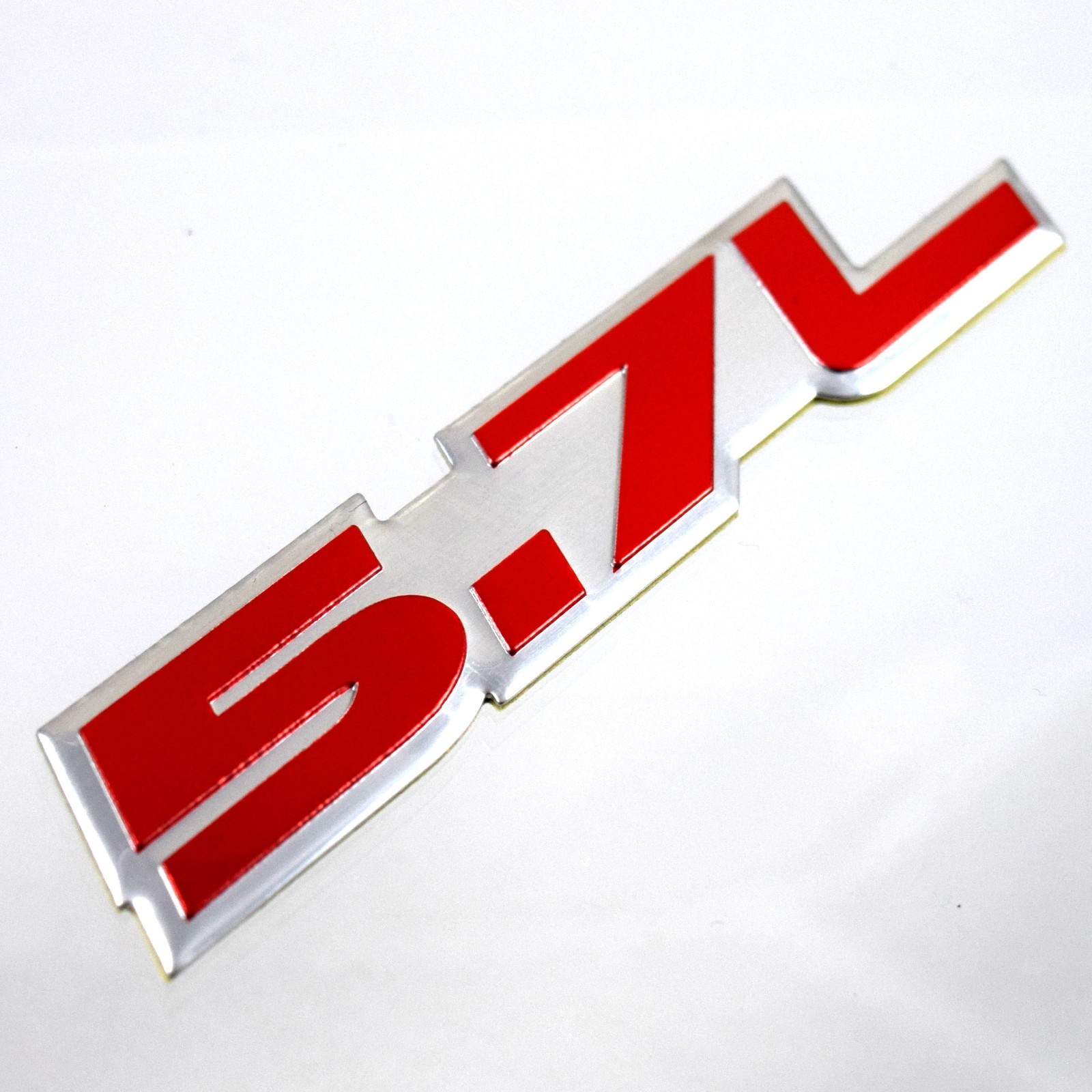 1x Red 5.7L Engine Emblems Badge For Chevy GM SBC 5.7L V8 350 LS1 LS6 ...