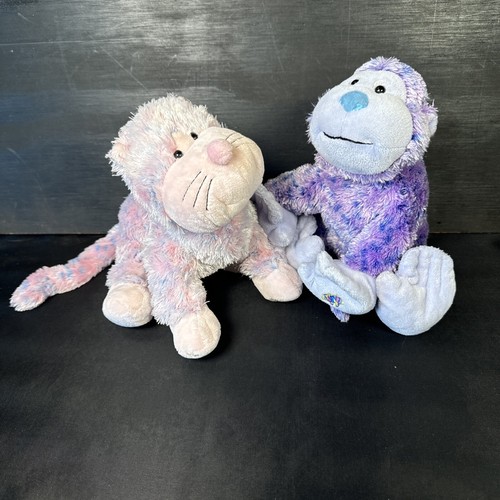 Ganz Set of 2 Cheeky Monkey Cat 9" Plush Stuffed Animal Toy No Code ...