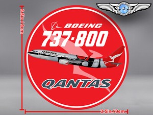 QANTAS ROUND BOEING B737 MENDOOWOORRJI DECAL / STICKER | eBay