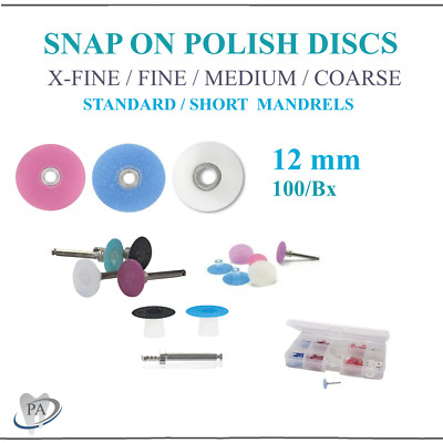 Dental SNAP ON POLISH DISCS - Contouring and Polishing System, Mandrels ...